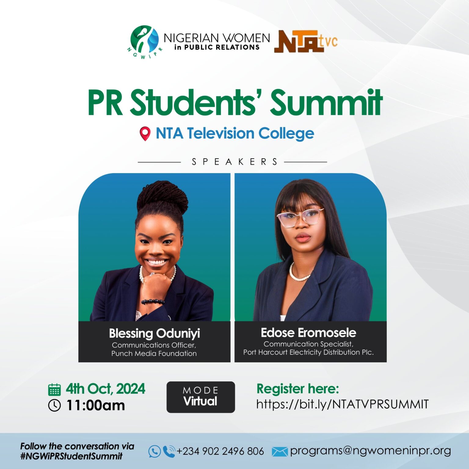 NWiPR Urges Nigerian Television Authority TV College Students to ...